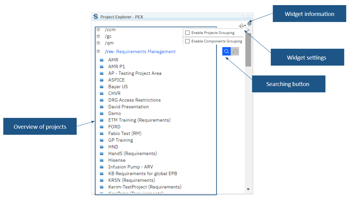 Project Explorer User Manual